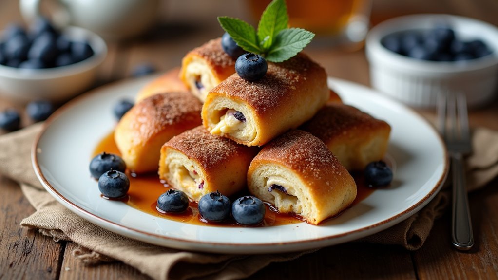 Blueberry French Toast Roll Ups Recipe Delight - Home Recipe Vault
